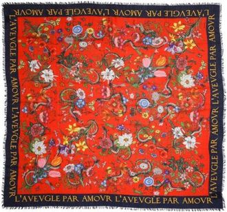 Gucci Pre-owned Laveugle PAR Amour Foulard - Femme - Pre-owned - Multicolore - Taille: ONE Size
