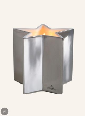 Villeroy & Boch Led Kerze Luzern L silber
