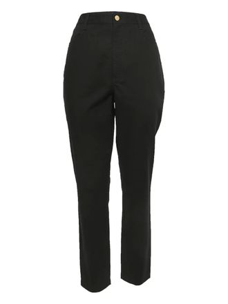 Diane Von Fürstenberg pantalon droit en coton mélangés - Noir