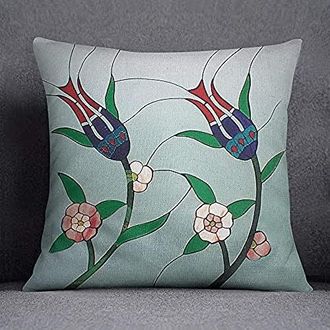 Bonamaison Le Jardin du Lin Kissenhüllen, Cotton, Mehrfarbig, 45x45