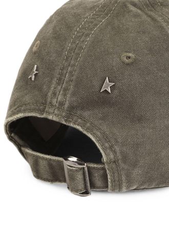 Golden Goose Logo-Embroidered Baseball Cap - Grey
