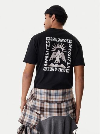 Rvca T-Shirt Las Cruces EVYZT00279 Schwarz Regular Fit