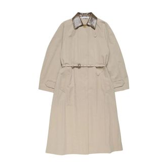 Acne Studios Femme, Manteaux, Vert, Taille: 38 FR Trench-coat ceintur&eacute;