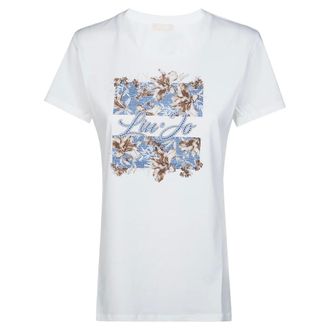 Liu Jo Femme, Tops, Blanc, Taille: 38 FR T-Shirt Moda MM