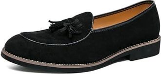 Generic Mocassins décontractés à enfiler pour homme, Noir, 39 2/3 EU