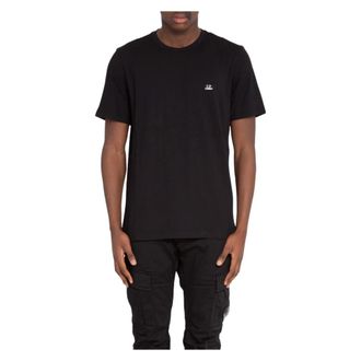 C.P. Company Logo Jersey T-Shirt - - Tops - Herren - Schwarzk - S