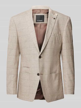 Roy Robson Leinensakko mit Gitterkaro