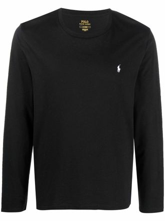 Polo Ralph Lauren T-Shirt mit Logo-Stickerei - Schwarz
