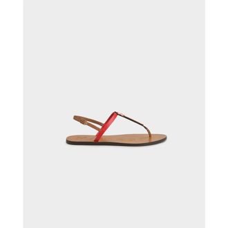 Maneb&igrave; Femme, Chaussures, Rouge, Taille: 41 EU Sandales &agrave; lani&egrave;res Canyon en cuir