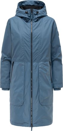 Navahoo Damen Parka &Uuml;bergangsjacke Edelumhang mit Kapuze