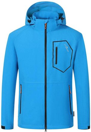 Blue Wave Softshelljacke Louis Herren Jacke Louis mit verstellbarer Kapuze - winddicht & atmungsaktiv