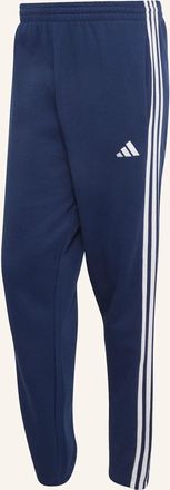 adidas Essentials 3-Streifen Hose, French Terry, Schmal Zulaufend, B&uuml;ndchen blau
