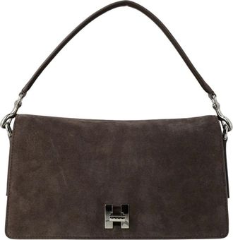Hogan Sac &agrave; rabat H-Turn - Femme - Sacs - Brun - Taille: ONE Size