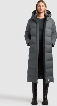 Khujo Steppmantel KHUJO MAYLA3, Damen, Gr. XXL, foam gr&uuml;n, 100% Nylon, unifarben, eingesetzt elastischer Bund mit Windstopper, M&auml;ntel Steppmantel, Topseller