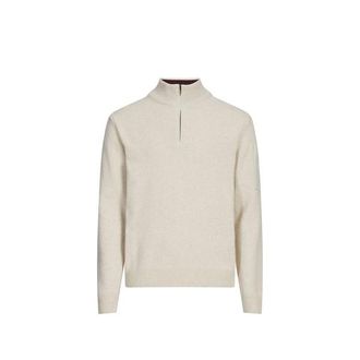 Cala Pull col zipp&eacute; en laine m&eacute;lang&eacute;e