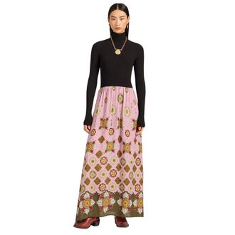 La DoubleJ Lunaria Foulard Kleid - - Dresses - Damen - Mehrfarbig - S