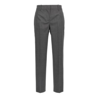 Ermanno Scervino Gerade Hose aus k&uuml;hler Wolle - - Trousers - Damen - Grau - XS