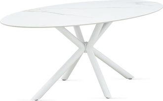 Giga Meubel Esstisch Wei&szlig; Keramik - 180x90x75cm - Roxy