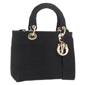 Dior Pre-owned Toile sacs-dior - Femme - Pre-owned - Noir - Taille: ONE Size