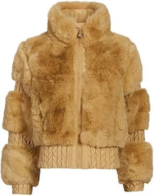 Goldbergh Veste à col montant effet fourrure