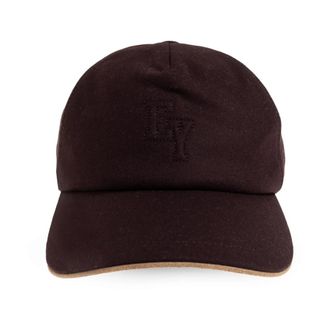 Eleventy Woll-Baseballkappe - - Accessories - Herren - Braun - ONE SIZE