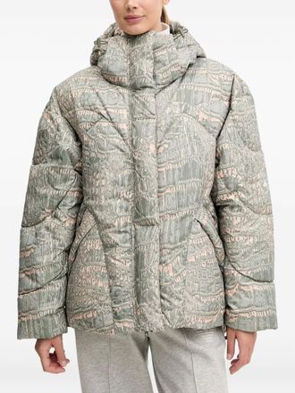 adidas by Stella McCartney Kapuzenjacke mit Muster - Gr&uuml;n