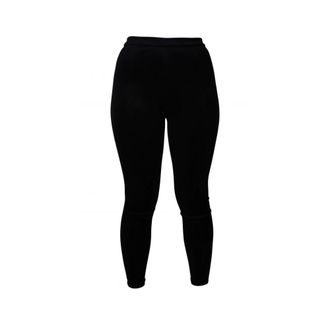 Saint Laurent Leggings mit Samteffekt - - Trousers - Damen - Schwarzk - XS