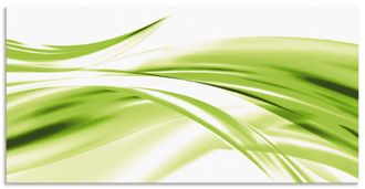 Artland ARTland Wanddeko Wandbild Alu für Innen & Outdoor Metall Bild 60x30 cm Abstrakte Kunst Welle Abstrakt Modern T1EU