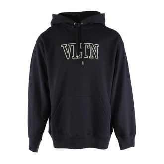 Valentino Herren Baumwollpullover in Marine/Gr&uuml;n - - Sweatshirts & Hoodies - Herren - Blau - M