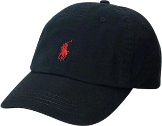 Ralph Lauren Homme, Accessoires, Noir, Taille: ONE Size La Casquette de baseball embl&eacute;matique en coton chino