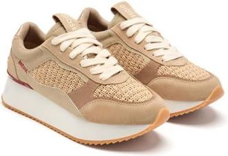 Gioseppo Chaussures en Cuir &agrave; Plateforme Glover, Beige, 36 EU