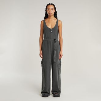 G-Star Overdyed Utility Loose Jumpsuit - Schwarz - Damen