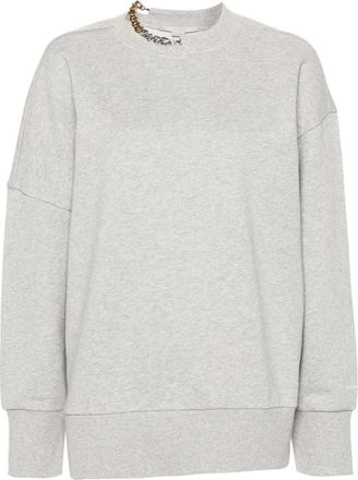 Stella McCartney Hellgraues Melange-Sweatshirt - - Sweatshirts & Hoodies - Damen - Grau - M