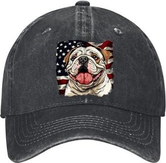 Generic Chapeau De Sport Bouledogue Am&eacute;ricain Chapeau De Soleil Toutes Les Saisons Casquette De Baseball D&eacute;contract&eacute;e Casquette Trucker pour Camping Plage Voy