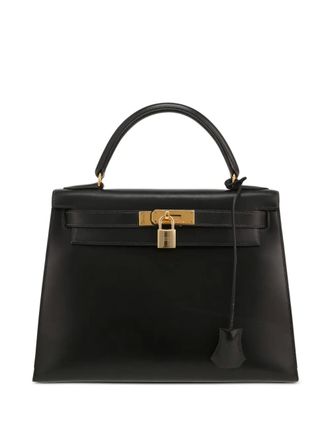 Herm&egrave;s sac &agrave; main 28 Kelly (1994) - Noir