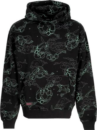 Dolly Noire Homme, Sweatshirts et sweats &agrave; capuche, Noir, Taille: L Rayquaza Pattern Sweat &agrave; capuche