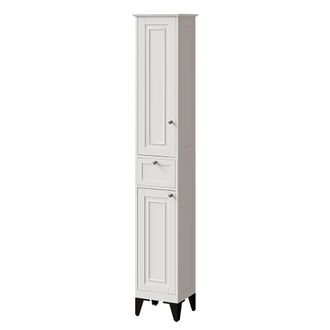 Vicco Hochschrank Weiß Vanity 32x175x30 cm - Badschrank, Ideal zum Verstauen von Putzmitteln, Handtüchern & Pflegeprodukten