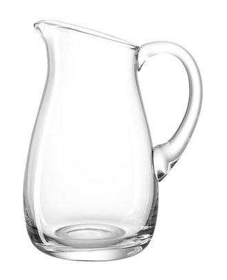 Leonardo Leonardo Giardino Krug, handgefertigter Glas-Krug, spülmaschinengeeignete Wasser-Karaffe mit Henkel, 1140 ml, 010237
