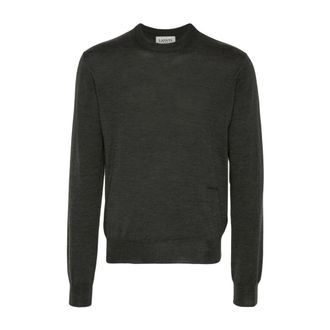Lanvin Leichter Pullover mit Rundhalsausschnitt - - Knitwear - Herren - Braun - XL