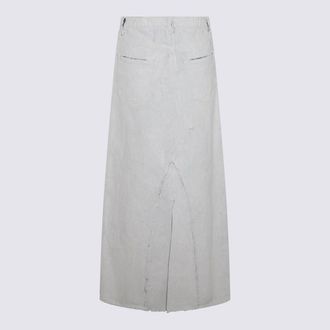 Maison Margiela Womens Skirts White _100 % Co