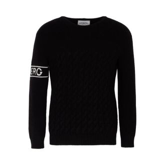 Iceberg Herrenstrickwaren in Schwarz Wolle Mischung - - Knitwear - Herren - Schwarzk - XL