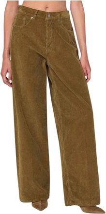 Haikure Femme, Pantalons, Vert, Taille: W26 Wide Pantalons