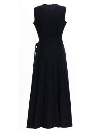 Aspesi Draped Cotton Dress - Blue