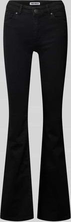 Review Flared Jeans mit mittelhohem Bund