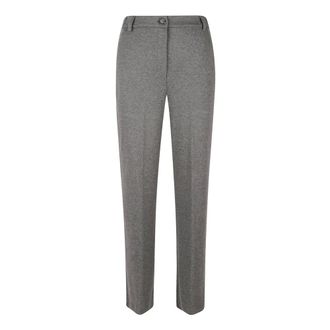 Max Mara Pantalon Droit - Femme - Pantalons - Gris - Taille: 36 FR