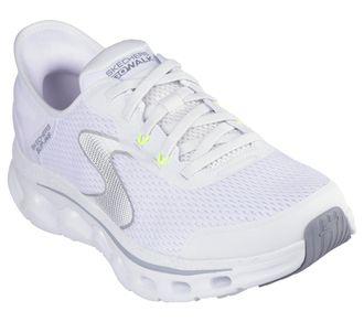 Skechers Go Walk Glide-Step 2.0 Zander Sneaker für Herren, Weißes und graues Textil-Synthetikmaterial, 47.5 EU