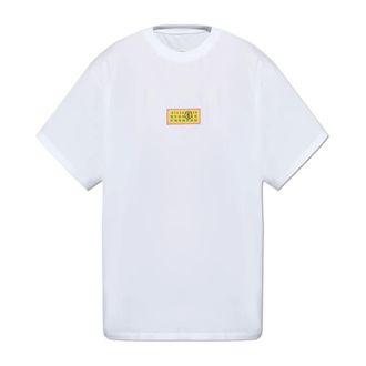Maison Margiela Homme, Tops, Blanc, Taille: M T-shirt Logo