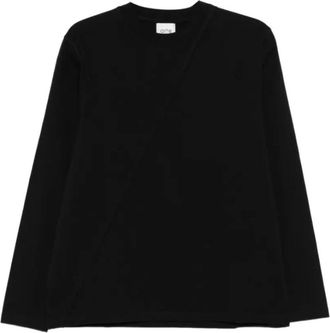Arte Homme, Tops, Noir, Taille: XL Back Circle Logo Longsleeve