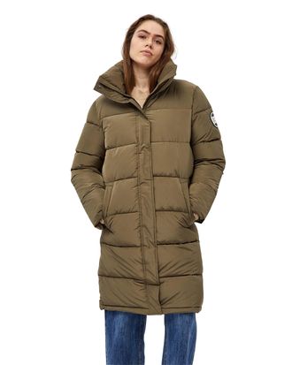 Desires Womens Kenza Puffer Coat, SEA Turtle Green, XXL