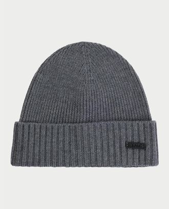 BOSS Chapeau Fati homme gris en laine vierge